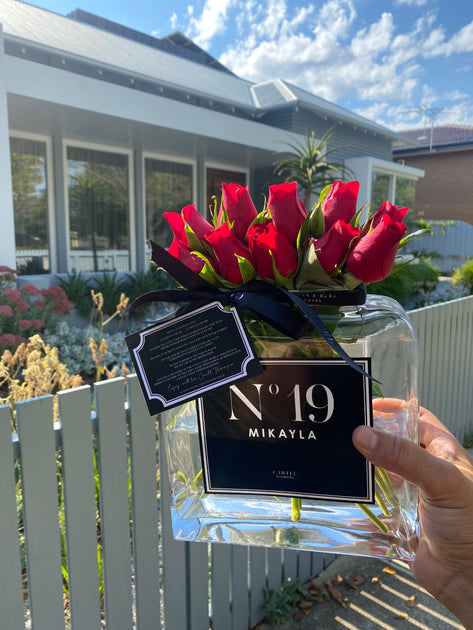 Personalised No.5 Chanel Vase by Cartel Flowers